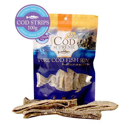 ขนมสุนัข Alps Natural Cod Supreme Cod Strips [น้ำหนัก 150 กรัม]