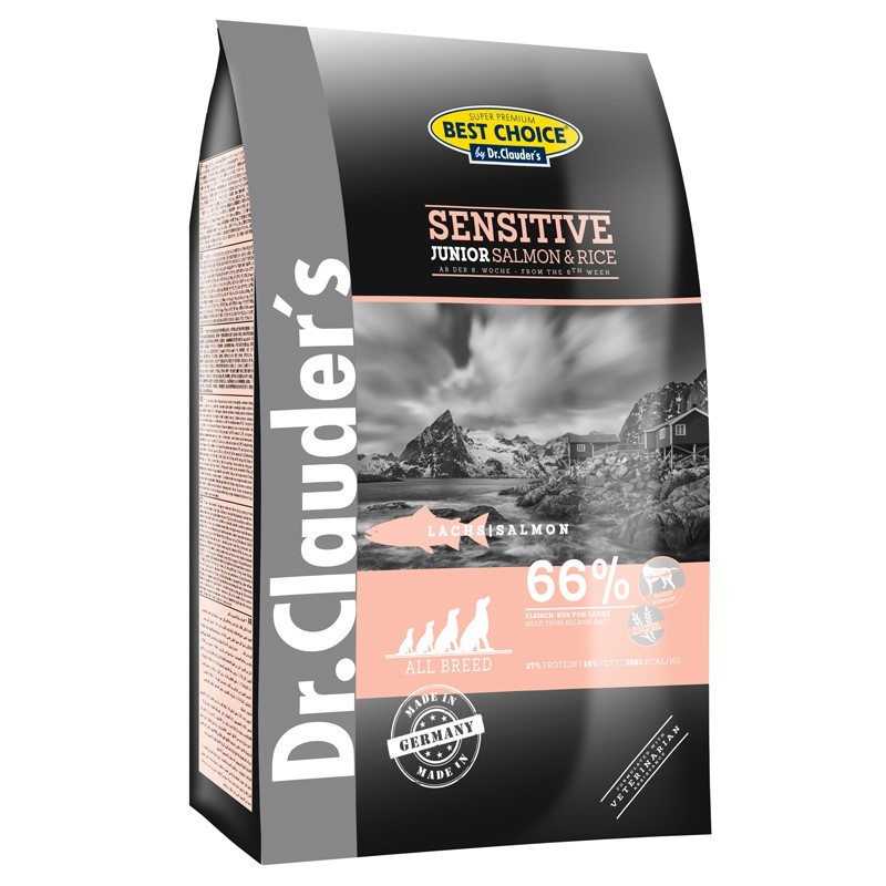 อาหารสุนัข Dr.Clauder's Dr.Clauder’s Best Choice Junior Salmon & Rice ...
