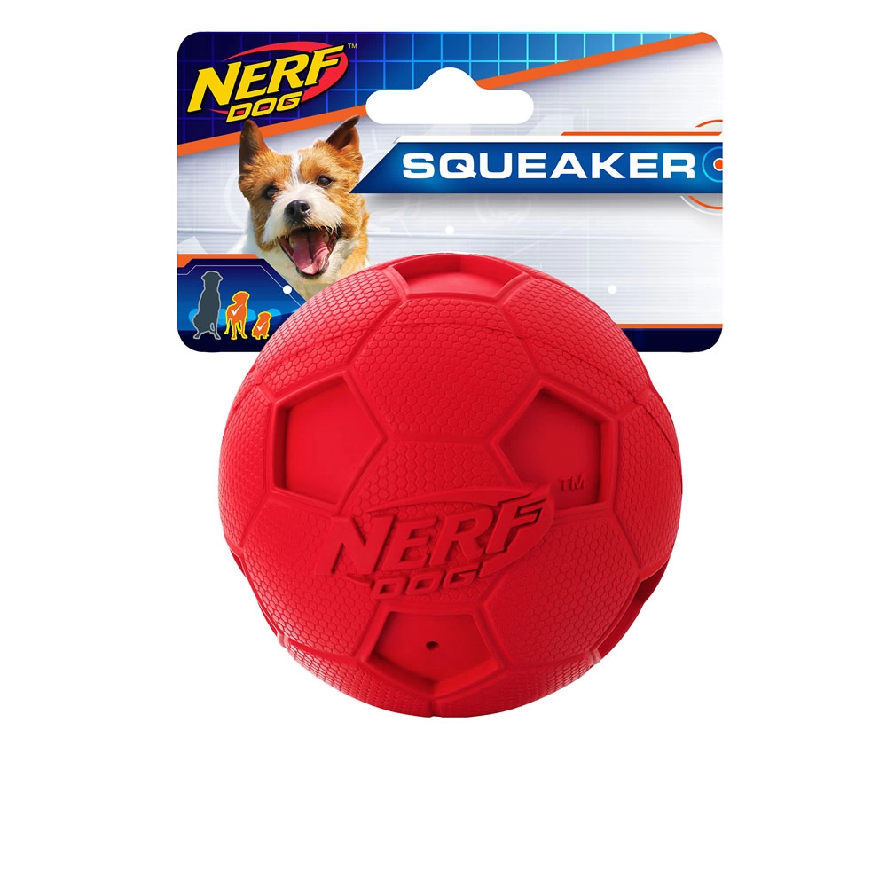 ของเล่นสุนัข Nerf DOG - Nerf Dog Soccer Squeak Ball, Small (2.5 in ...